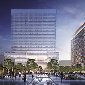 Skanska USA celebrate topping out of 101 Seaport - 17-story, 440,000 s ...