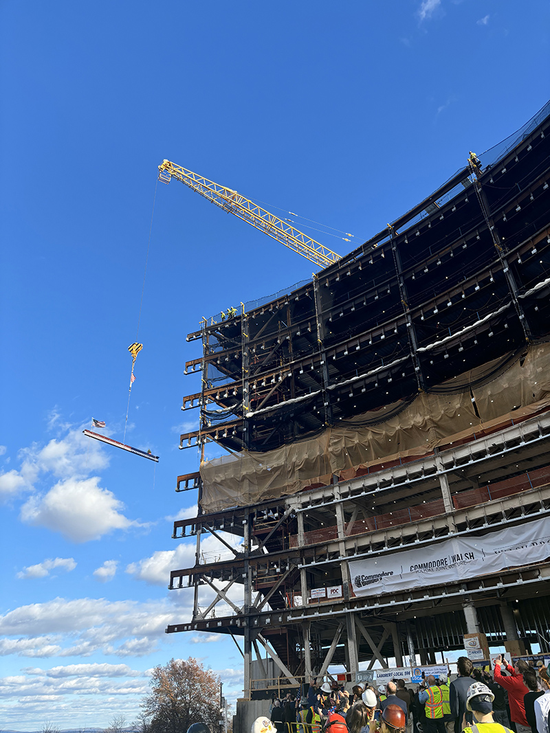 Commodore Builders and Walsh Brothers celebrate the topping off of new ...