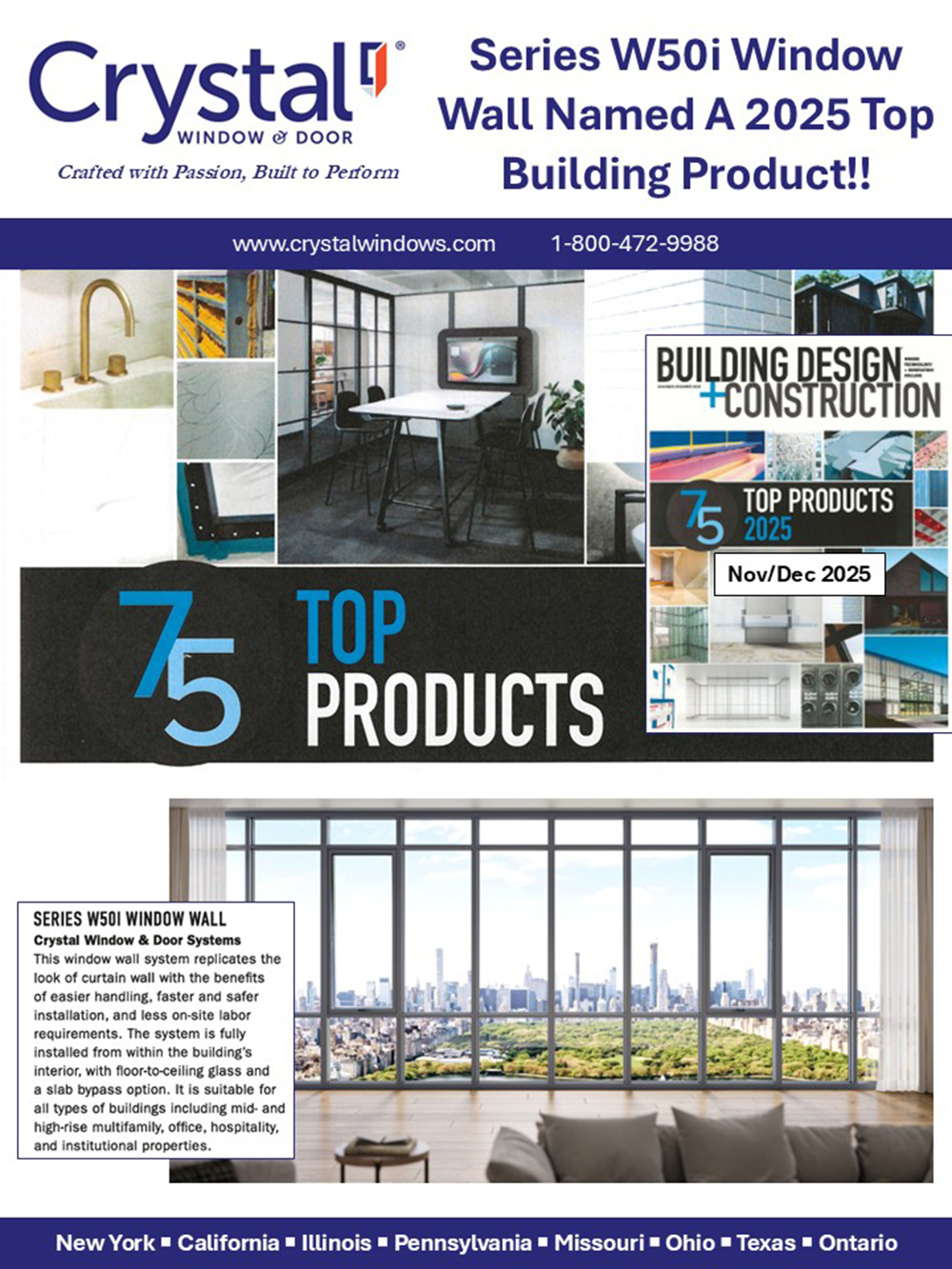 Crystal Window wall system named a top building product – new crystal ...